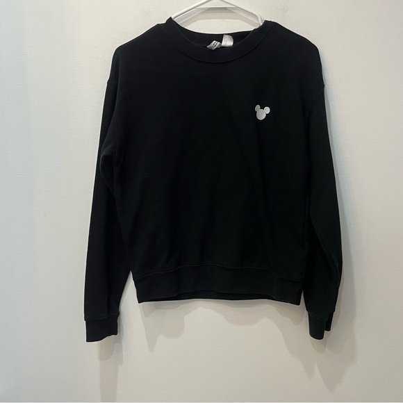 H&M | Tops | Disney X Divided Hm Cropped Mickey Mouse Embroidered ...